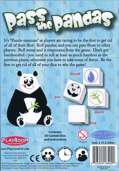 Pass the Pandas | Dice Games for Kids – Robin's Nest For Children