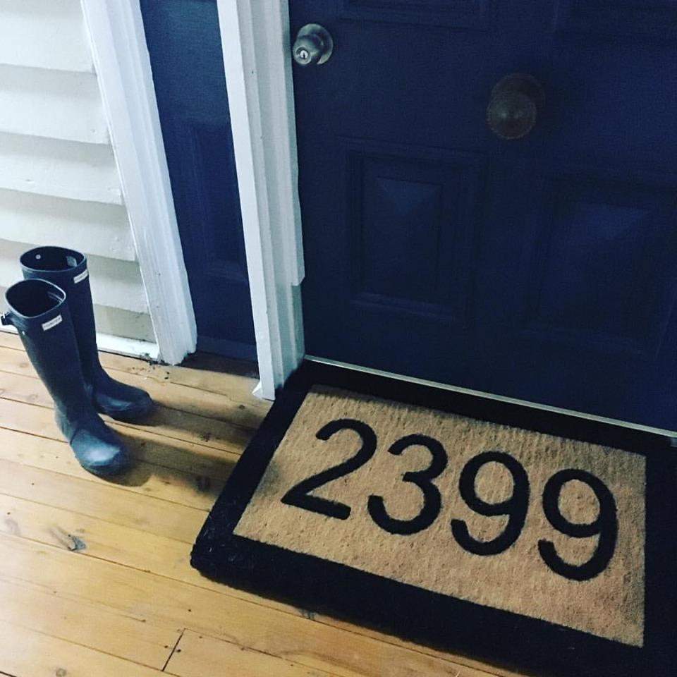 Custom Postcode Doormat | Love where you live – Robin's Nest For Children
